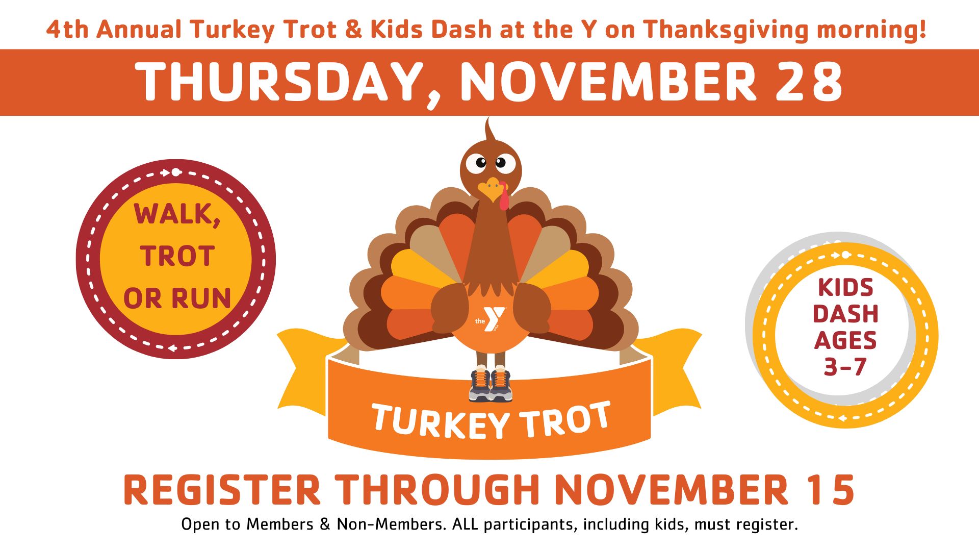 Turkey Trot & Kids Dash – FOOTHILLS AREA YMCA